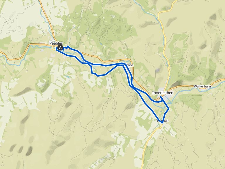 Peebles to Innerleithen loop | bike Tour | Komoot
